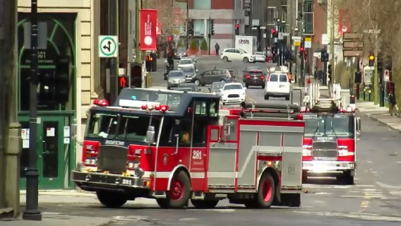 FULL RESPONSE FROM MONTREAL FIRE STATION 5 - MAY 1 2020 - YouTube