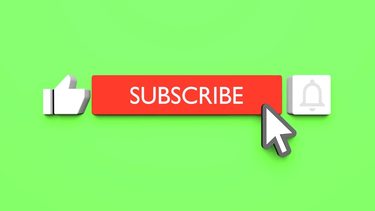 Green Screen Subscribe Button I Like Subscribe Bell Icon Green Screen I ...