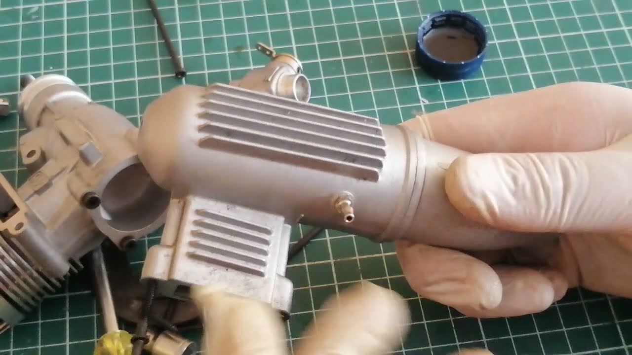 montando motor GLOW para aeromodelismo / escala RC. - YouTube
