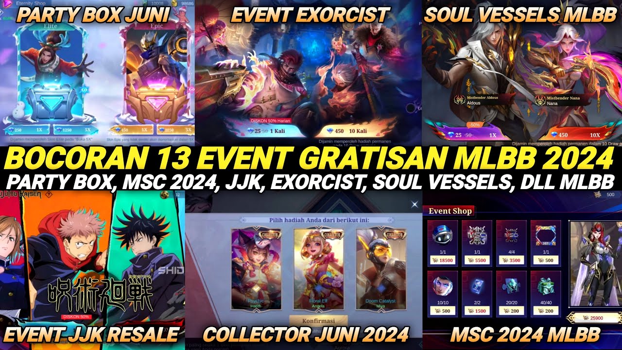 BOCORAN 13 EVENT GRATISAN MLBB 2024 !! EVENT NEOBEAST, EXORCIST TIKET ...