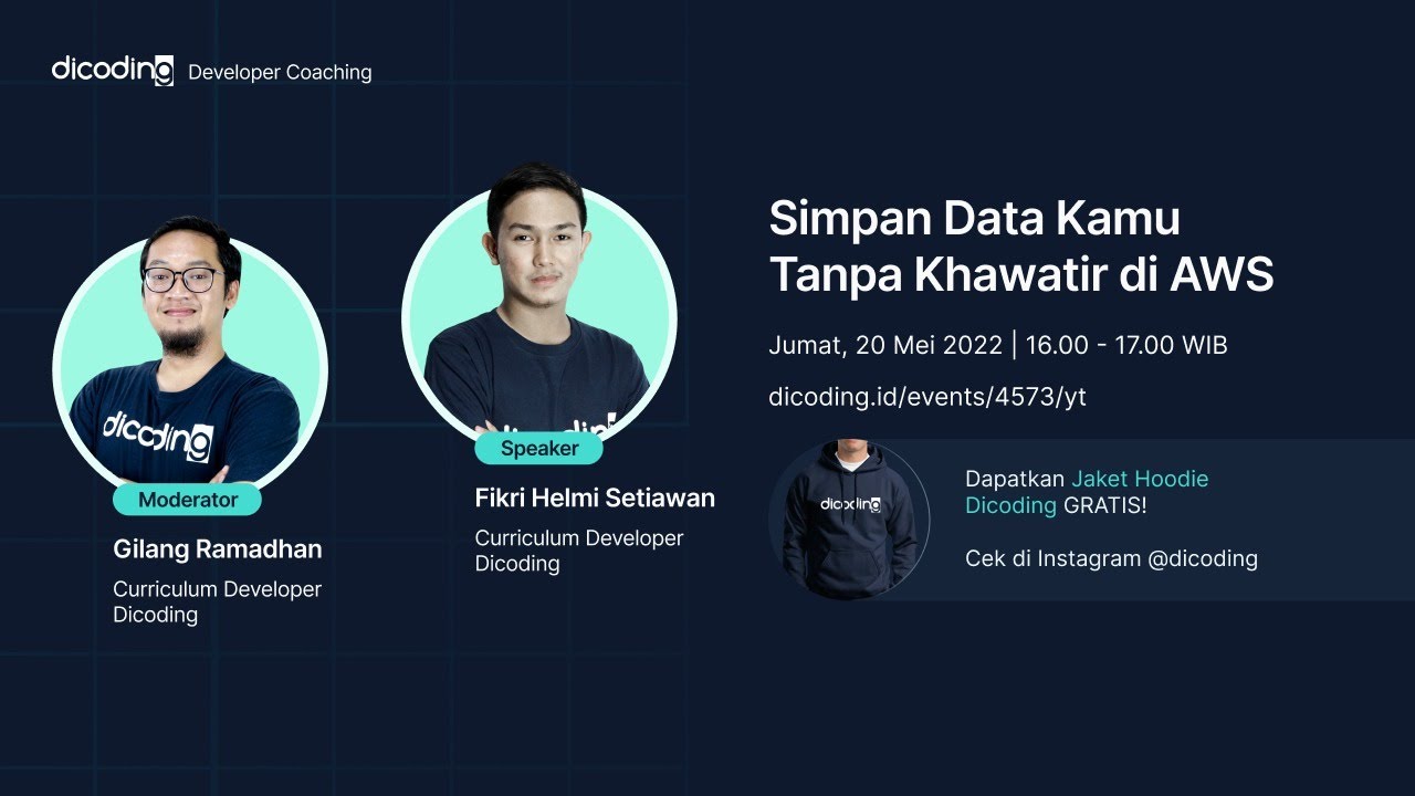 Dicoding Developer Coaching #50: Back-End | Simpan Data Kamu Tanpa ...