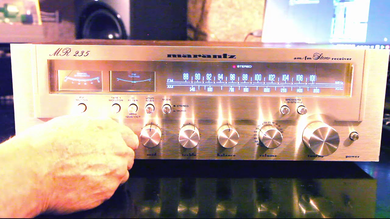 Marantz MR-235 Vintage Stereo AM/FM Receiver (demonstration) - YouTube
