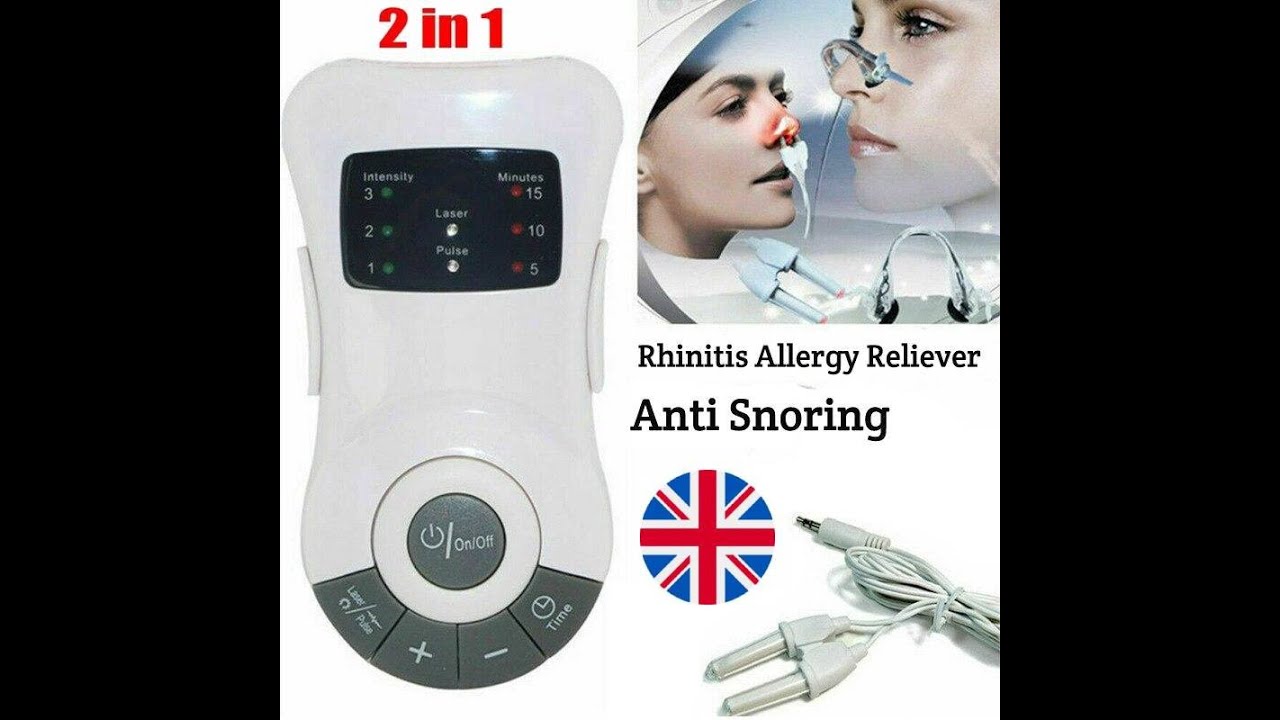 Rhinitis Allergy Reliever Anti Snoring Device Laser Therapy Nose ...