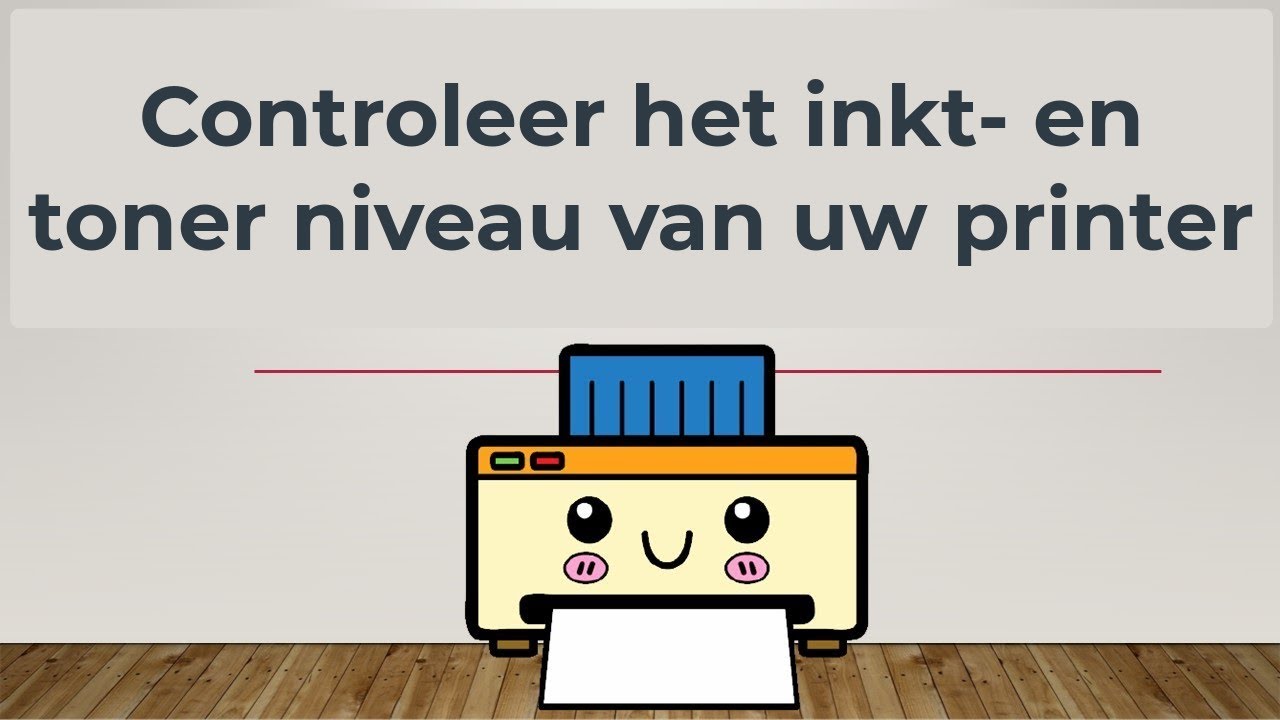 Controleer het inkt en toner niveau van uw printer - YouTube