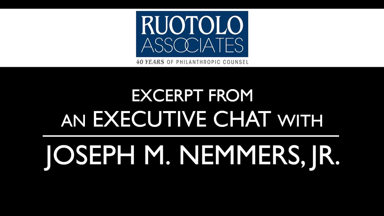 EXCERPT from an Executive chat with Joe Nemmers - YouTube
