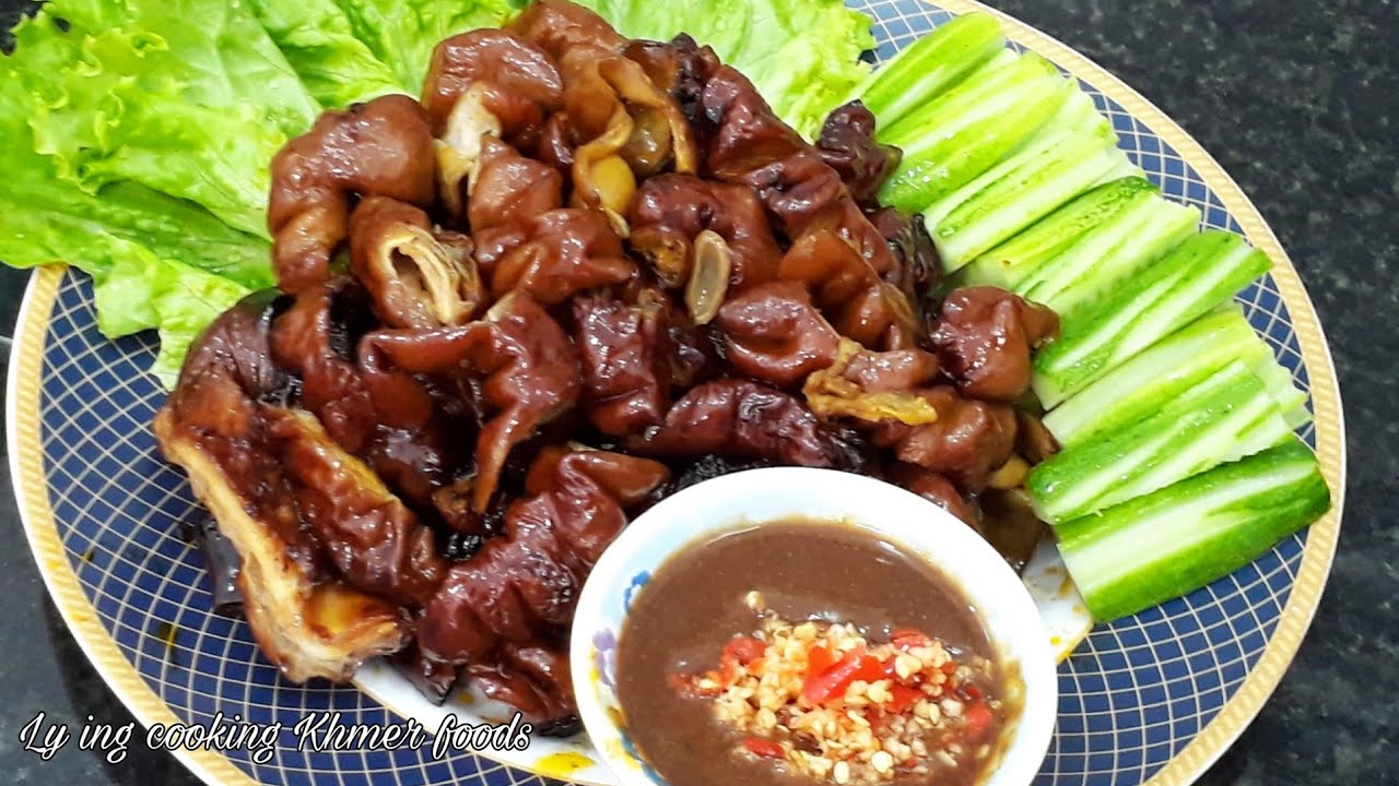 How to make Braised Pig intestines and Recipe ...