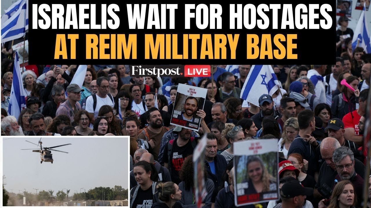 LIVE: Israeli Hostages to Arrive at Reim Military Base | Hamas vs ...