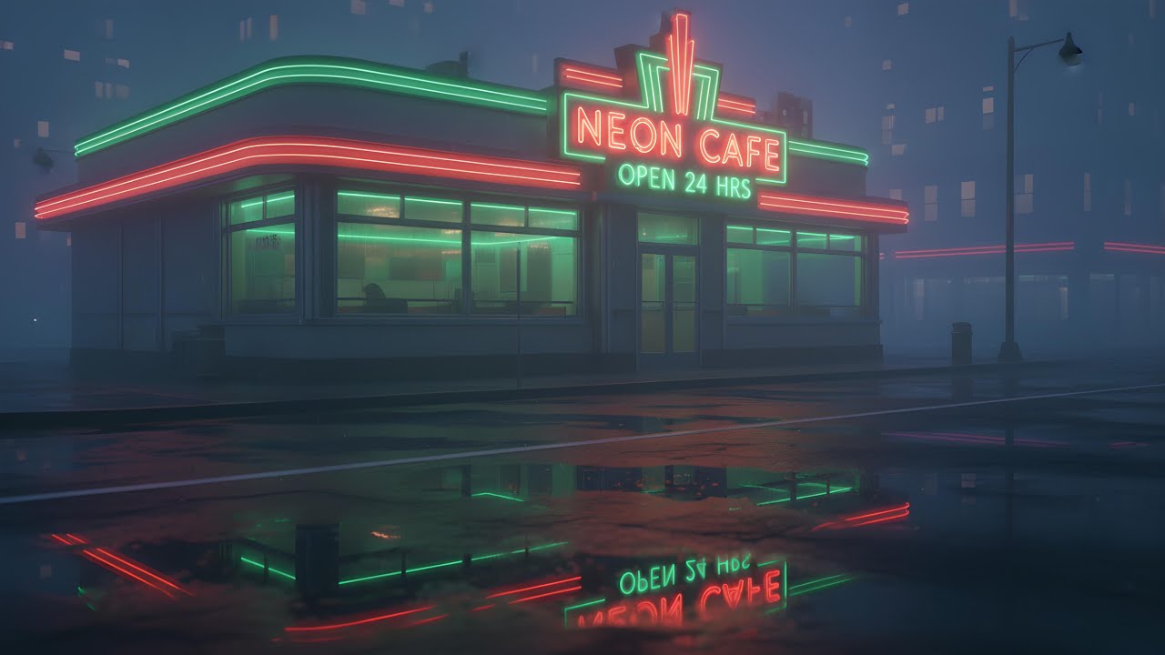 Neon Glow Café | Smooth Synthwave & Retrowave Chill Vibes - YouTube