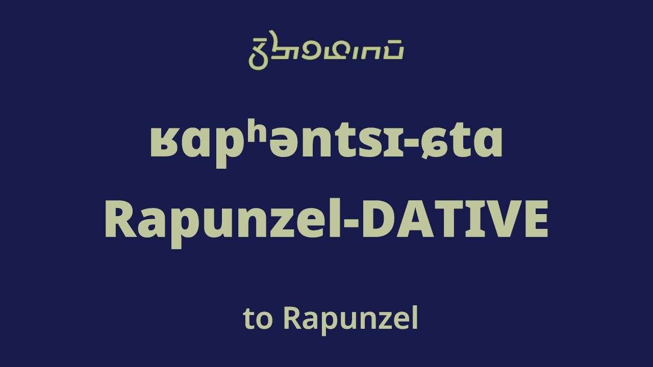 Rapunzel's Story in Qiang Language with Linguistic Annotation - YouTube