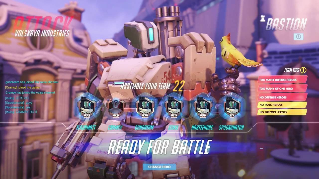 Overwatch - Full Bastion Team - YouTube