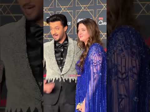 Atif Aslam with his wife at Hum Awards!
