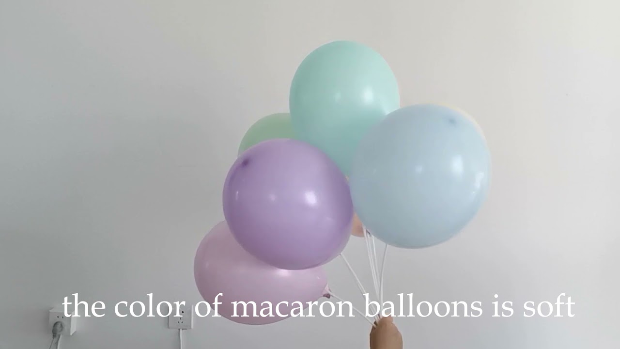 Macaron balloon-- This color scheme is too pretty - YouTube