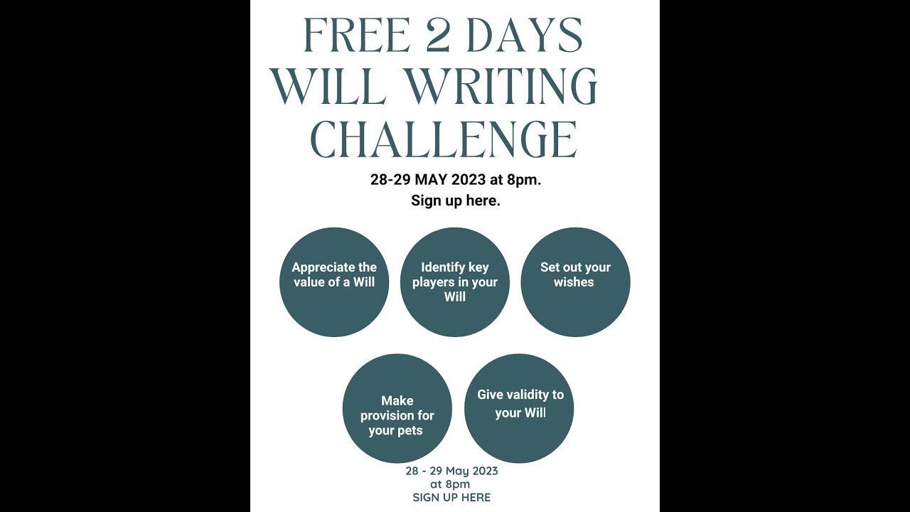 Day 2, of 2 Day Will Writing Challenge - YouTube