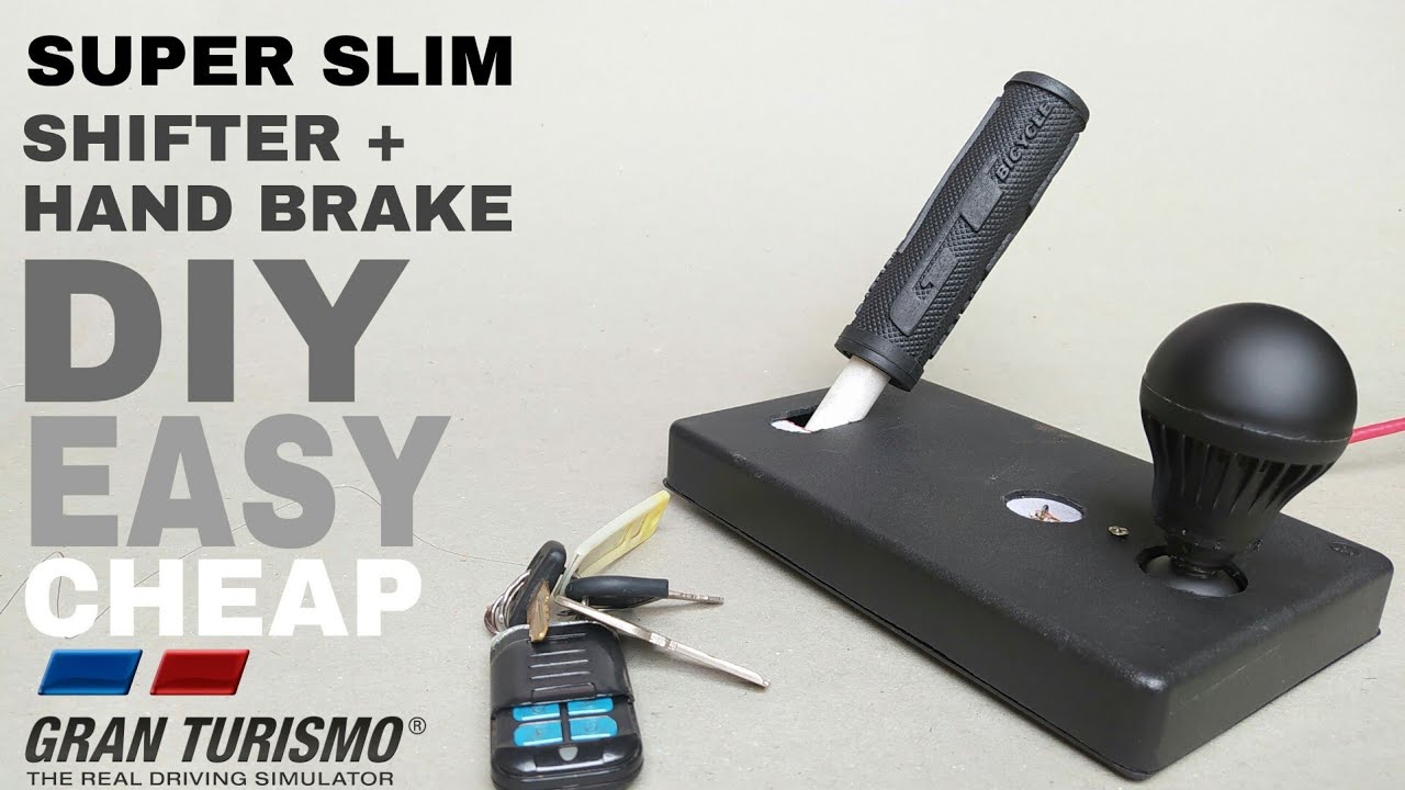 DIY USB Super slim shifter + hand brake + steering wheel pxn v900 - YouTube