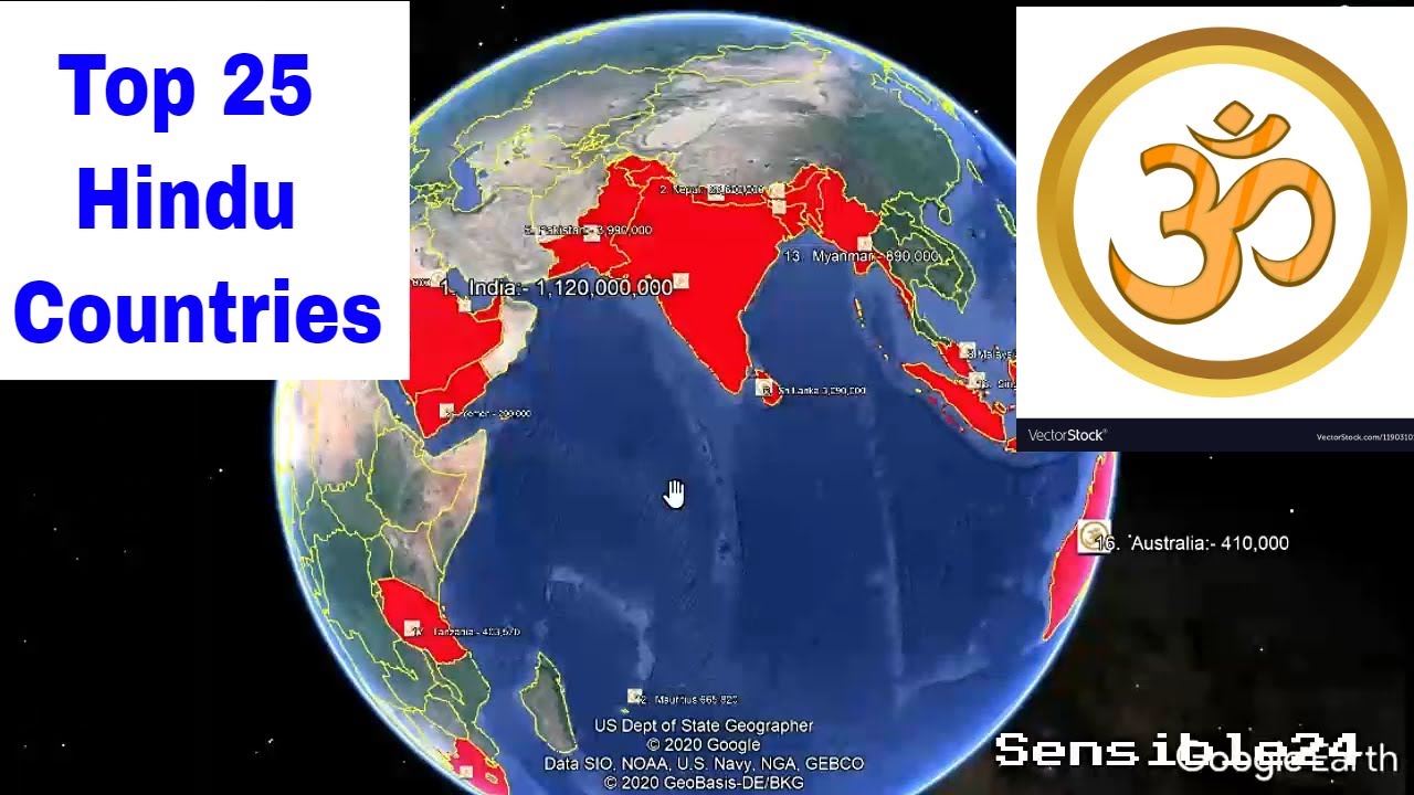 Top 25 Largest Hindu religion countries by population in the world ...