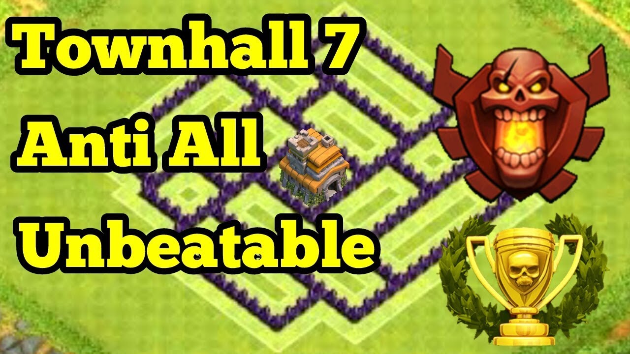 Clash of clans - Townhall 7(th7) unbeatable epic base layout new 2017 ...
