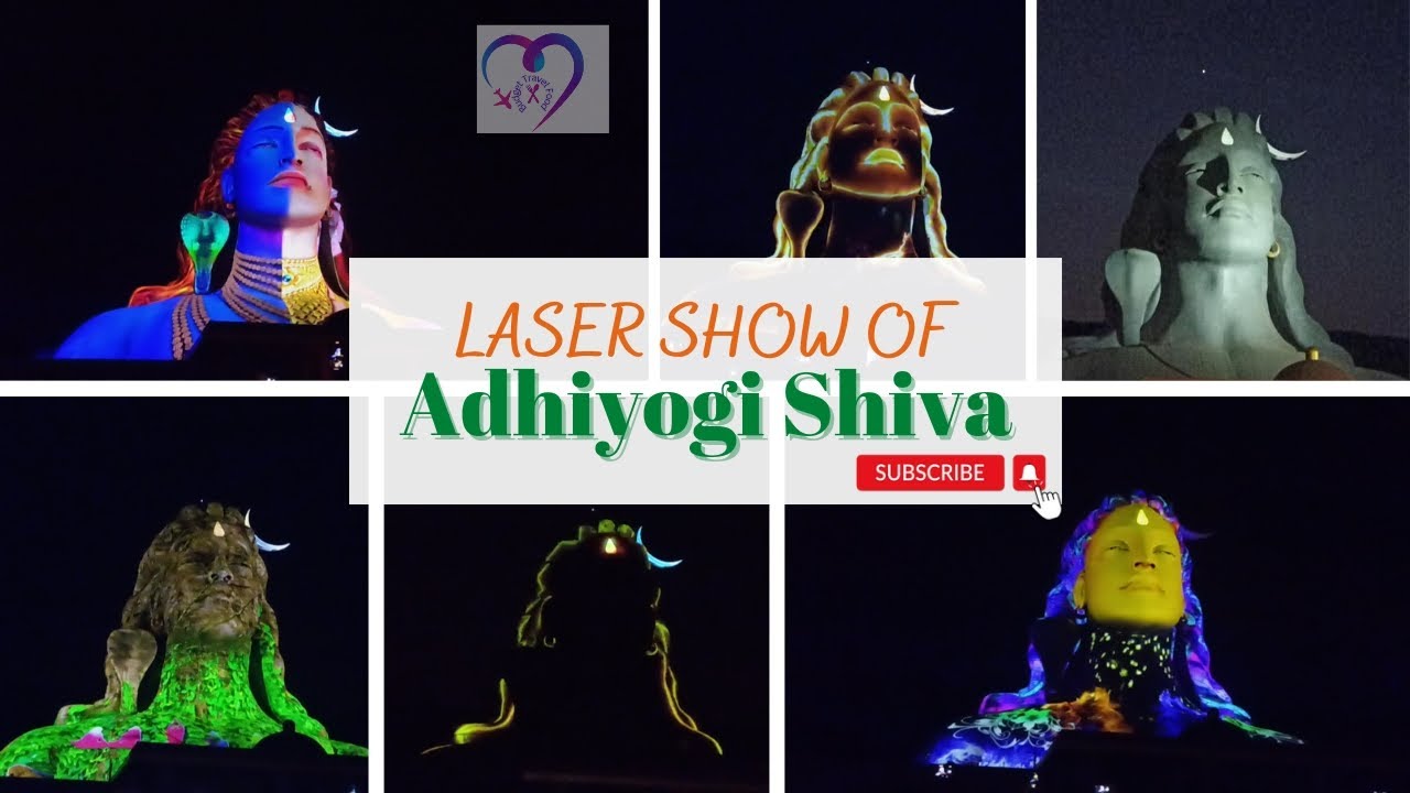 Adhiyogi Shiva Laser Show at Chikkaballapura | 15 Min Laser Show ...