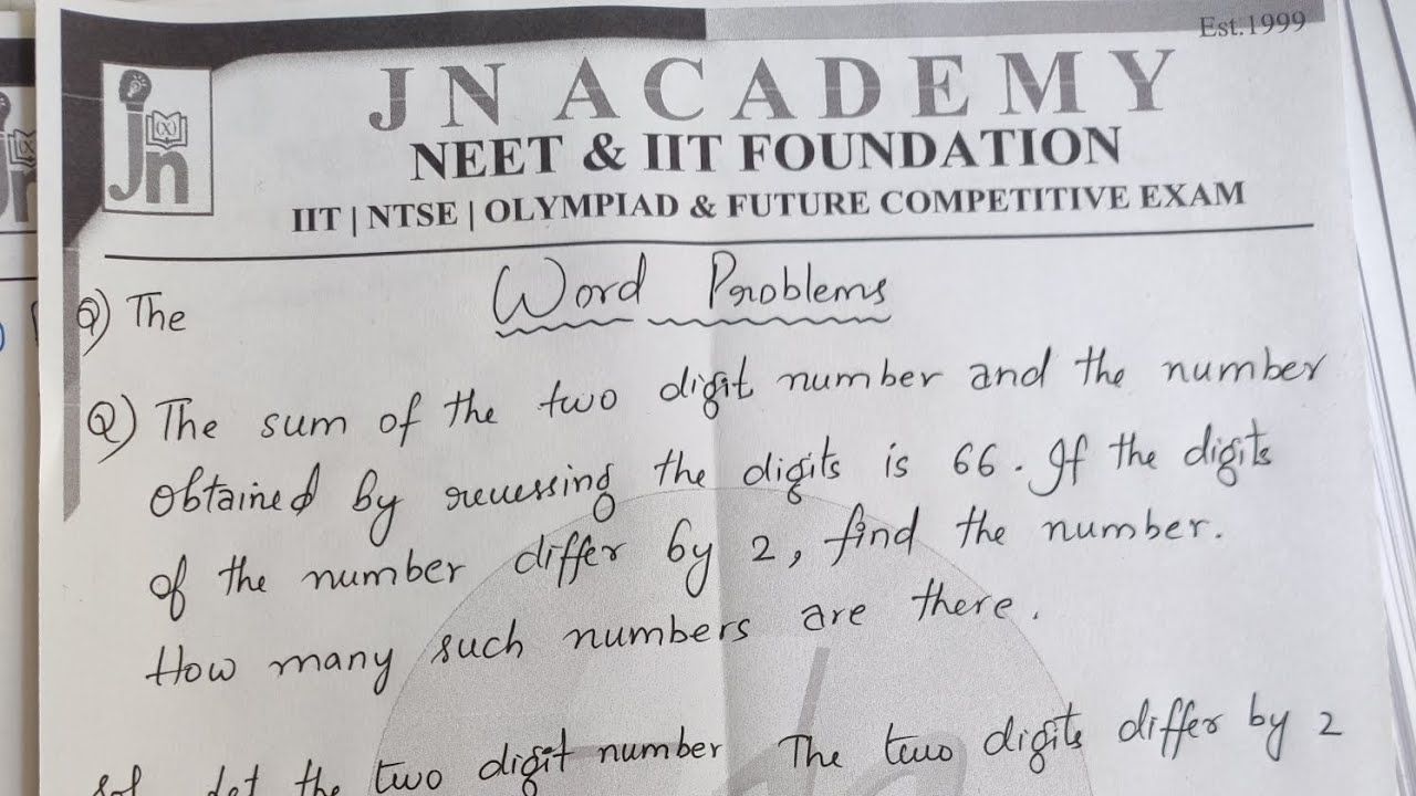 Mind-Blowing Two-Digit Number word problems! 🤯 Solve These Reverse ...