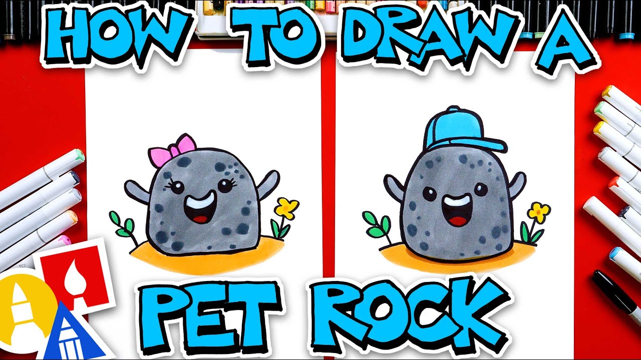 How To Draw A Pet Rock - YouTube