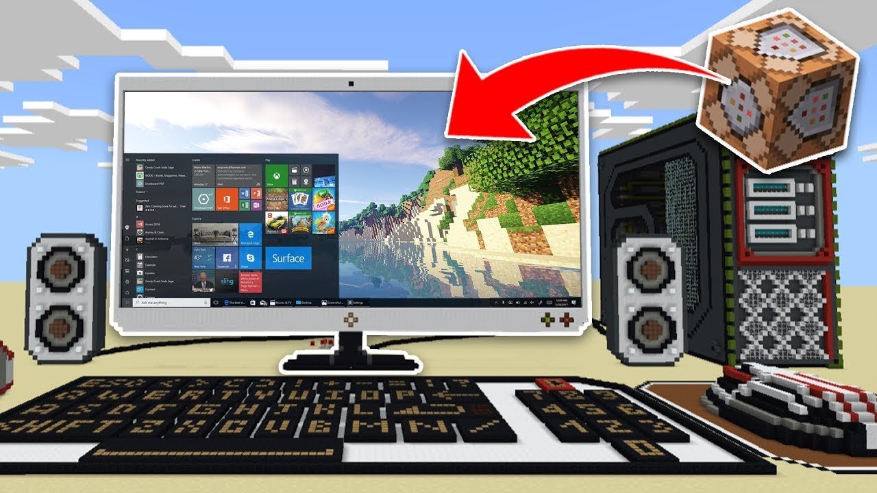 Working Computer in MINECRAFT|| #PART 2|| Working Screen 🖥️⌨️🖱️ ...