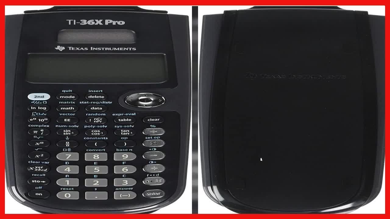 Great product - Texas Instruments TI-36X Pro Scientific Calculator ...