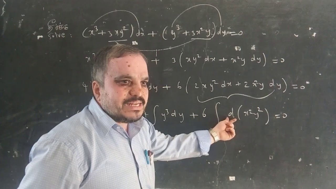 Class 12 Differential Equations Solve x 3 3xy 2 dx y 3 3x 2y dy 0