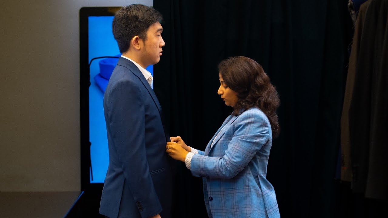 Baste Fitting at Perfect Attire | Custom Tailoring Experience - YouTube