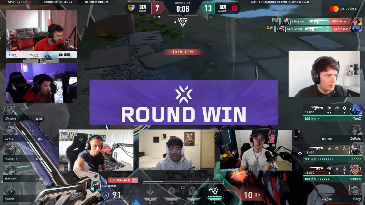 Valorant Streamer React to SEN win form GEN G in game 2 I GEN G VS SEN ...