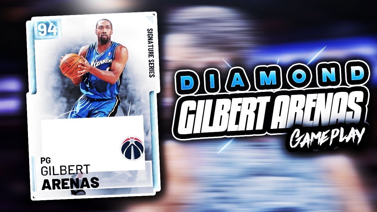 DIAMOND GILBERT ARENAS GAMEPLAY!! IS IT WORTH IT TO UPGRADE HIM?! NBA ...