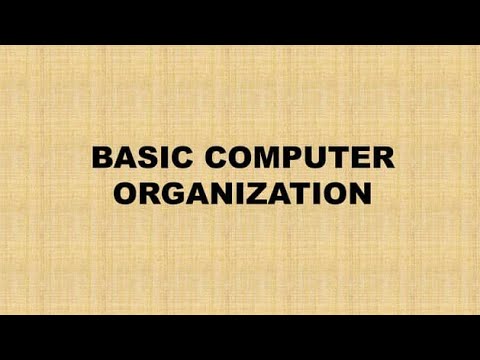 Presentation on the Basic Organization of a Computer System. - YouTube
