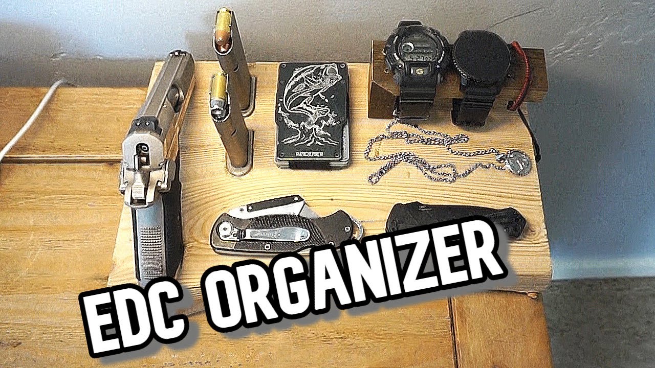 Building a Custom EDC Organizer from Scrap Wood! - YouTube