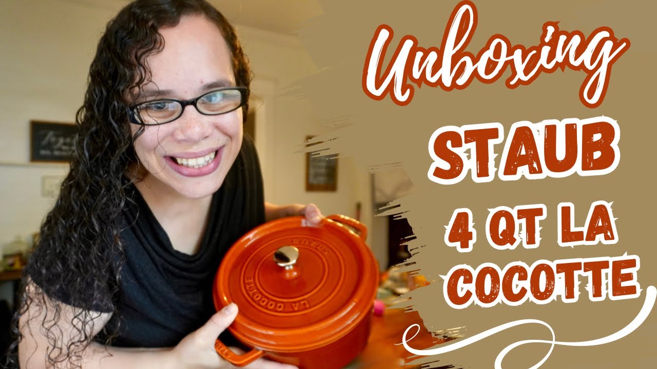 Unboxing STAUB 4 qt Dutch Oven 🤩 - YouTube