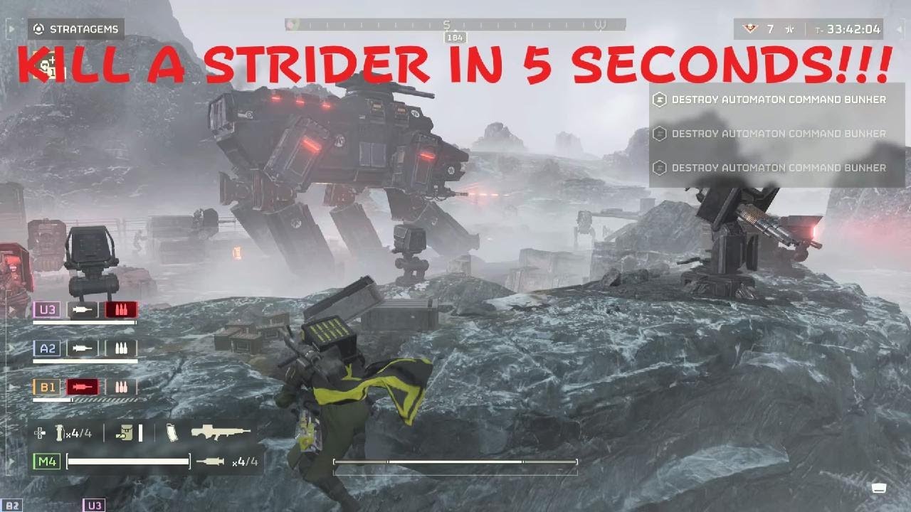 HOW TO KILL A FACTORY STRIDER IN HELLDIVERS 2 IN 5 SECONDS - YouTube