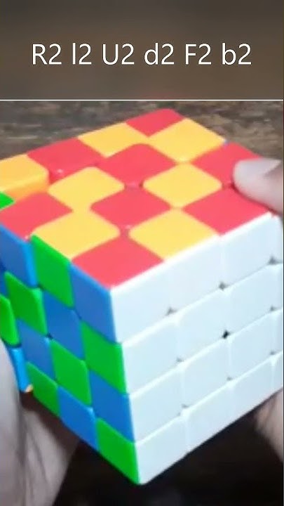 How to make Checker Board Pattern in 4X4 Cube #shorts - YouTube