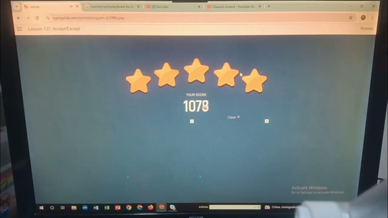 Learn Touch Typing Free - TypingClub (Lesson 130-133) - YouTube