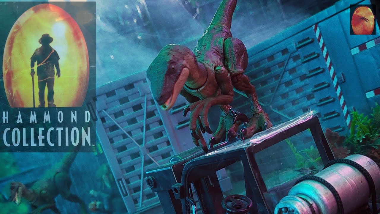 Hammond Collection Velociraptor! Mattel Jurassic World Unboxing! - YouTube
