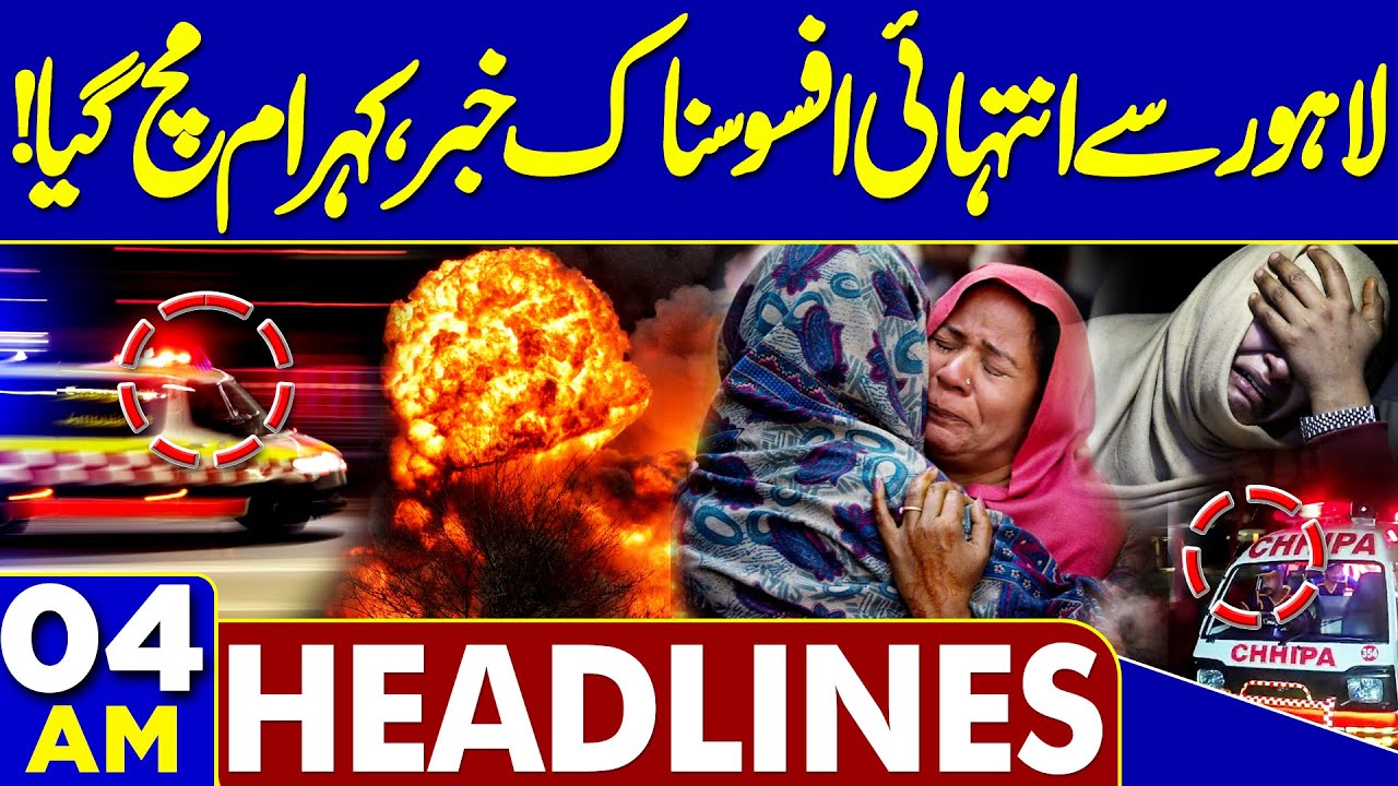Security Forces Operation in Balochistan | Sad News From Lahore | 04 AM ...