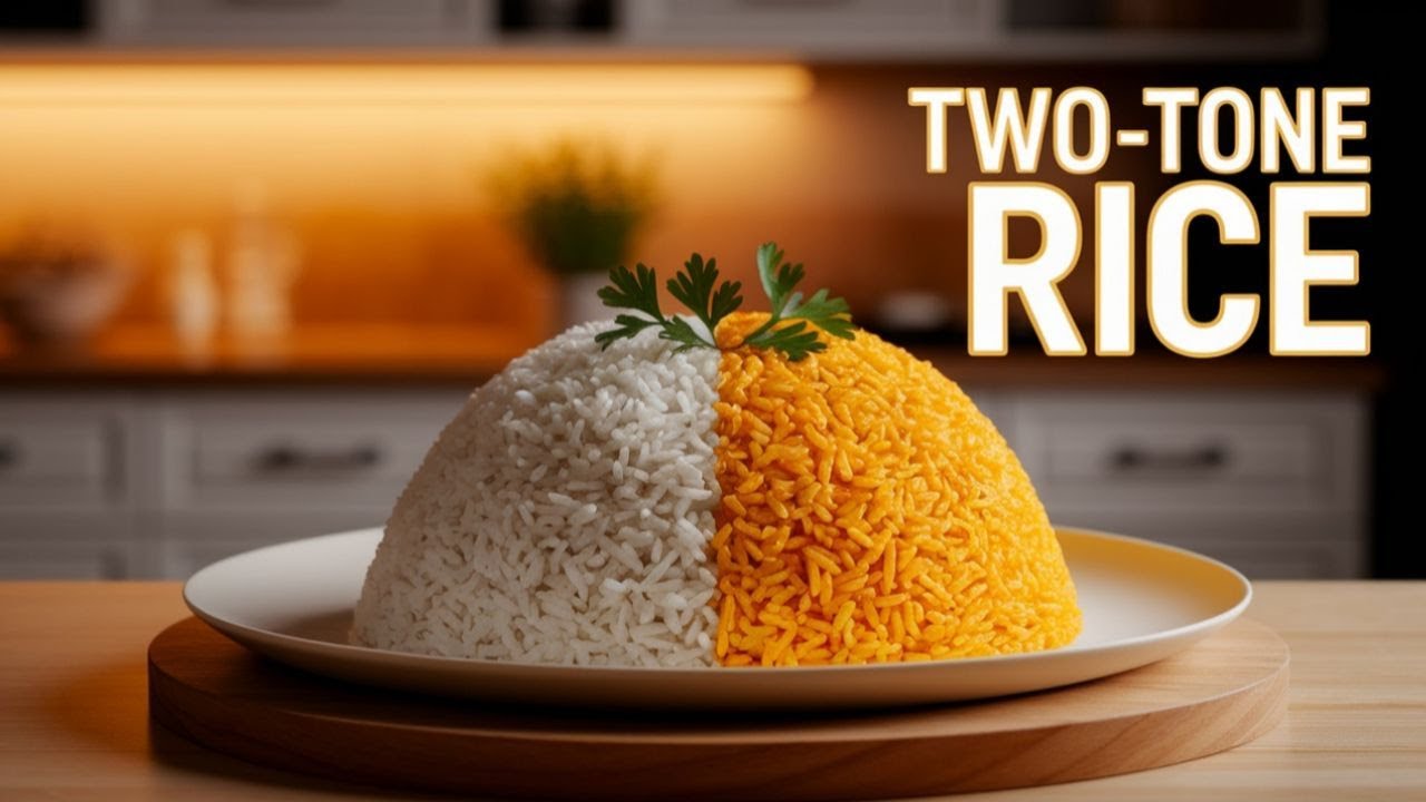 Two-Tone Rice: The Easiest Recipe You Didn't Know You Needed #rice # ...
