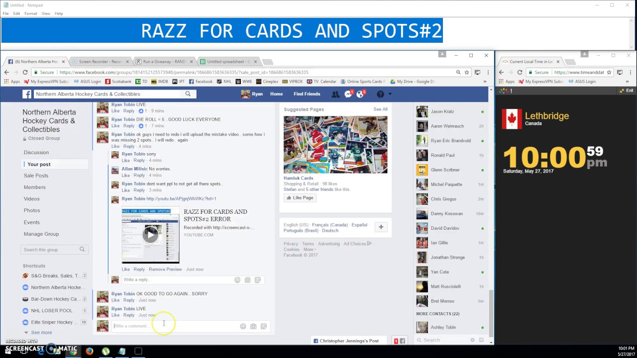 RAZZ FOR CARDS AND SPOTS#2 - YouTube