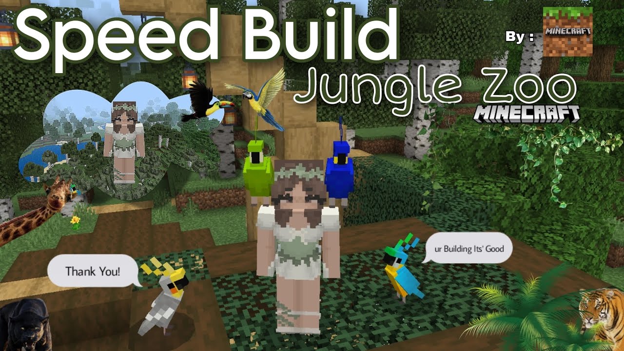 Speed Build Jungle Zoo! Minecraft Aesthetic Zoo.... Req di kolom ...