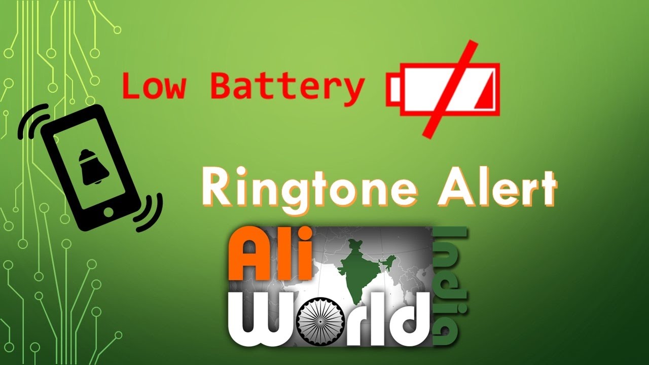 How To Set Low Battery Notification Ringtone On Android - YouTube