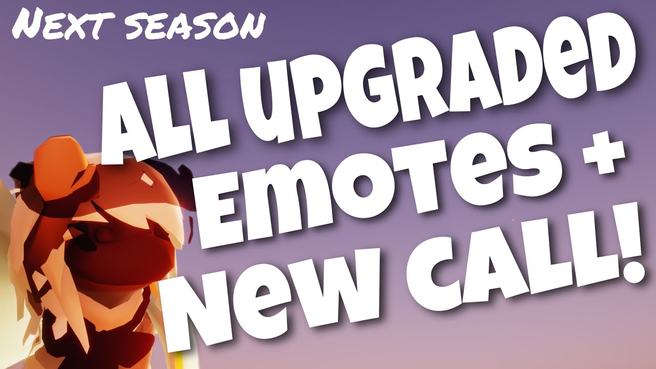[BETA] New Manatee (?) Call + ALL Upgraded Emotes for Next Season - Sky ...