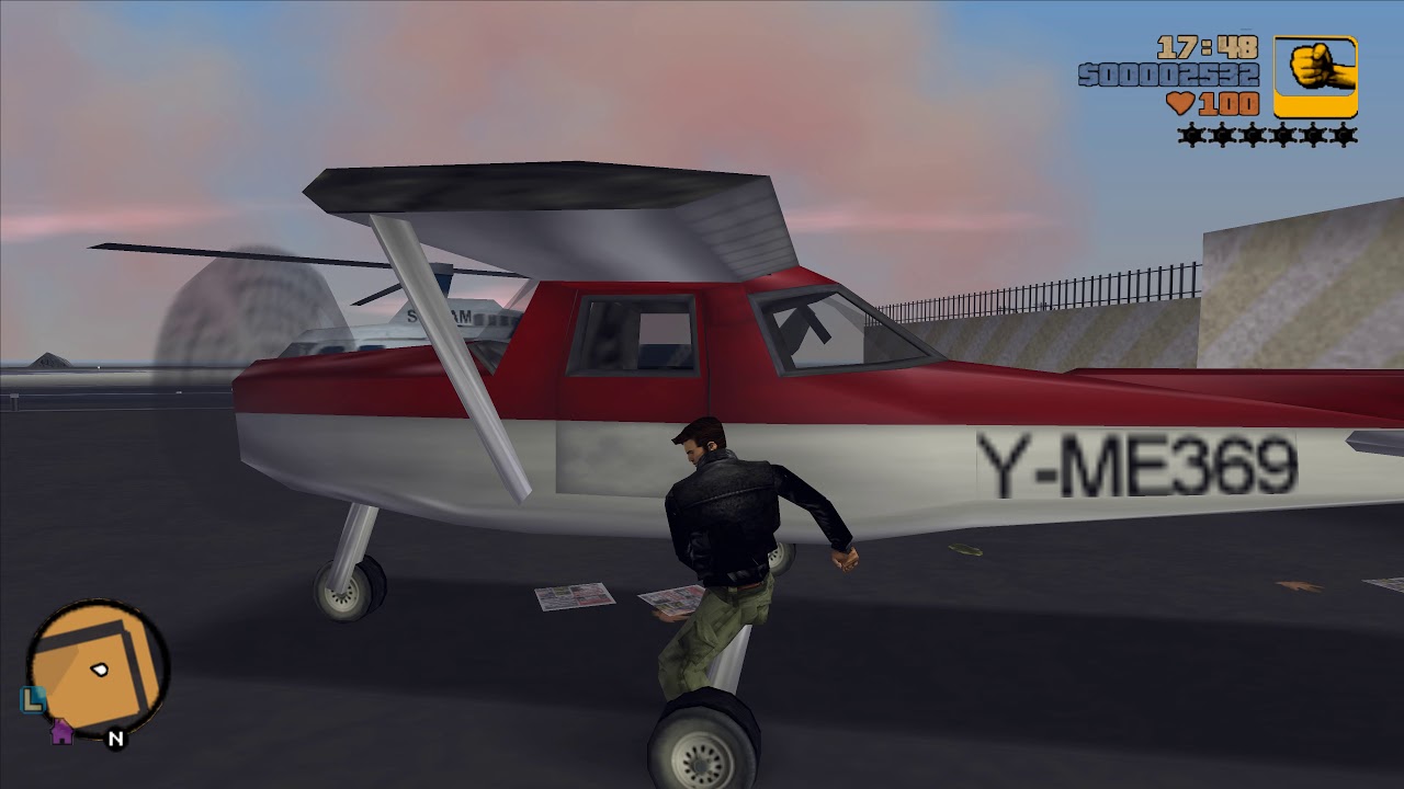 Grand Theft Auto GTA 3 classic Flying DoDo полёты на самолёте в 4K ...