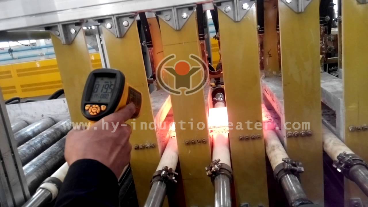 Dozer blade induction heating equipment - YouTube