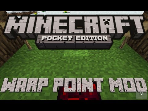 MCPE Warp Point Mod 0.8.1 - YouTube