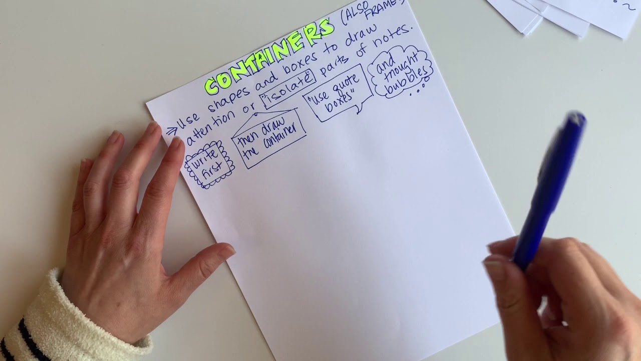 Sketchnoting Day 3 Containers, Arrows and Dividers - YouTube