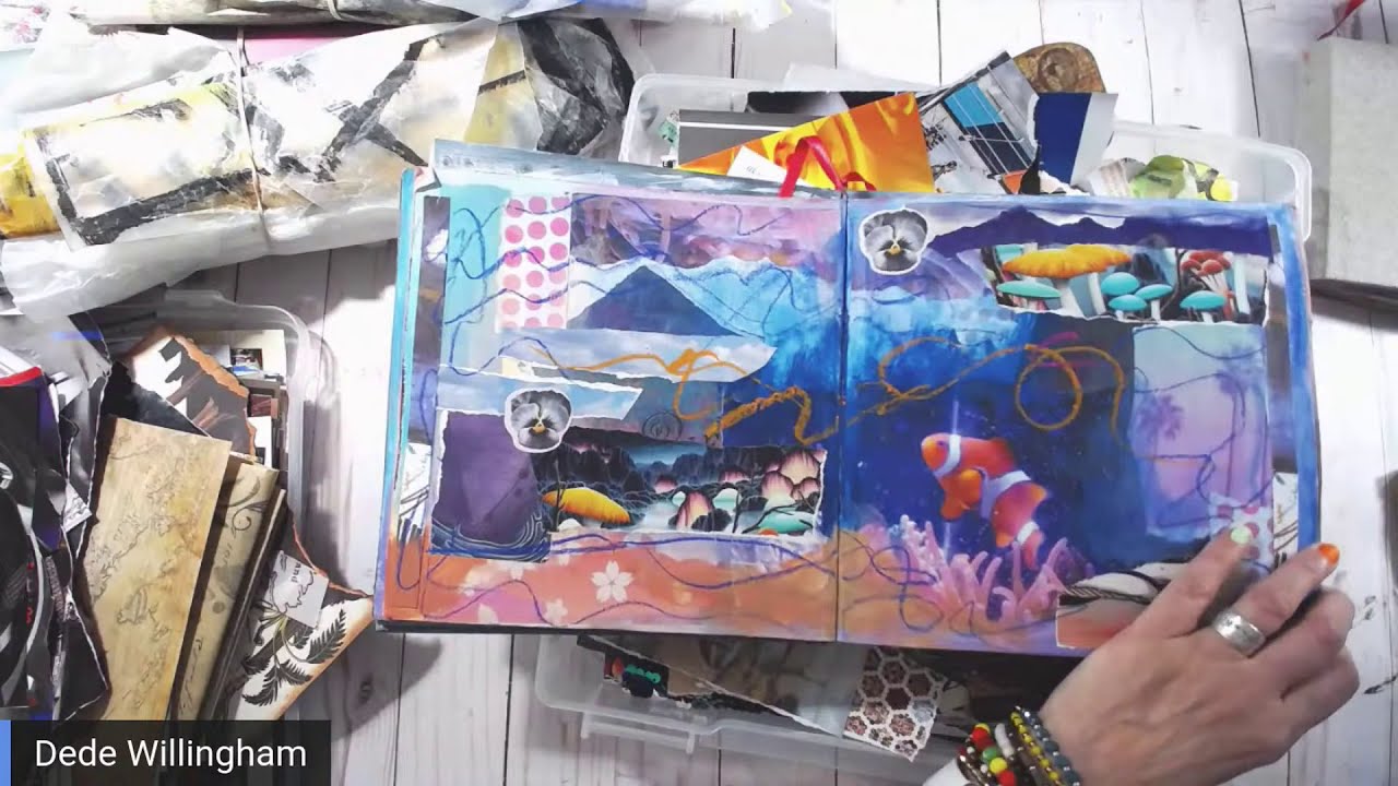 Collage Mixed Media Art Journaling From the Start - YouTube