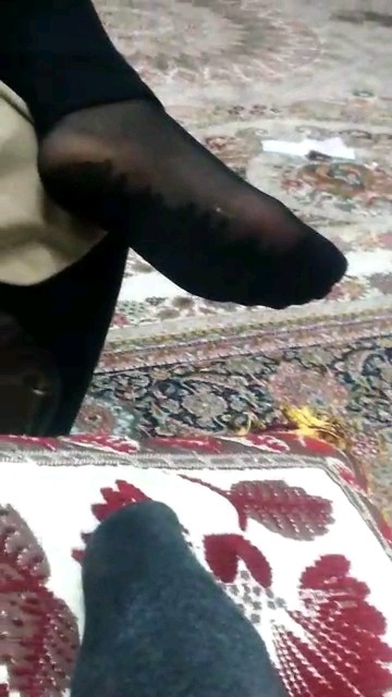 جوراب شیشه‌ای پای زن ایرانی Iranian Womans Nylon Socks Youtube