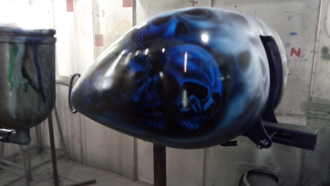 Spraying blue Kandy part 1 - YouTube