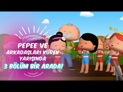 Pepee ve Arkadaşları Kürek Yarışında! 🚣  Pepee Leliko ve Pisi 3 Bölüm Bir Arada! | Düşyeri